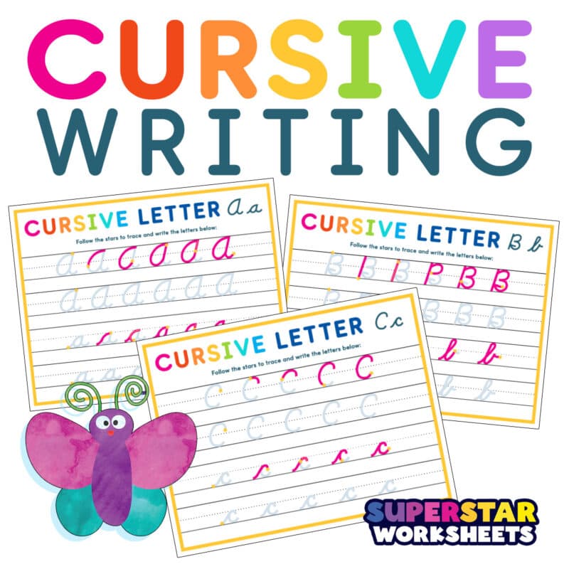 Cursive Writing - Superstar Worksheets