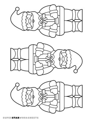 Santa Template - Superstar Worksheets