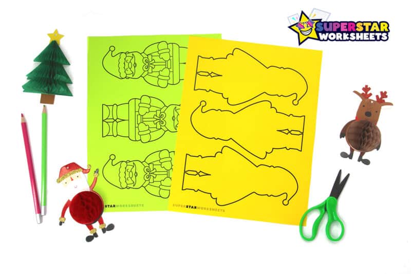 Santa Template - Superstar Worksheets