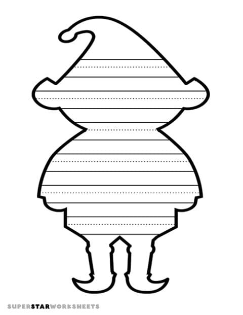 Elf Template - Superstar Worksheets