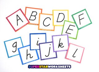Alphabet Flashcards - Superstar Worksheets