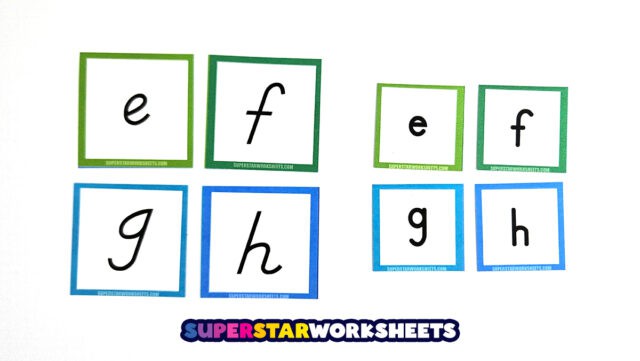 Alphabet Flashcards - Superstar Worksheets