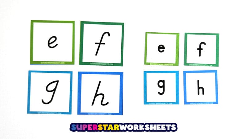 Alphabet Flashcards - Superstar Worksheets