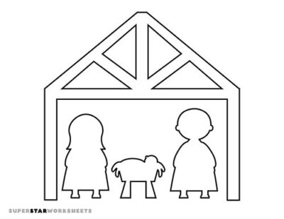Nativity Template (Free Printables) - Superstar Worksheets