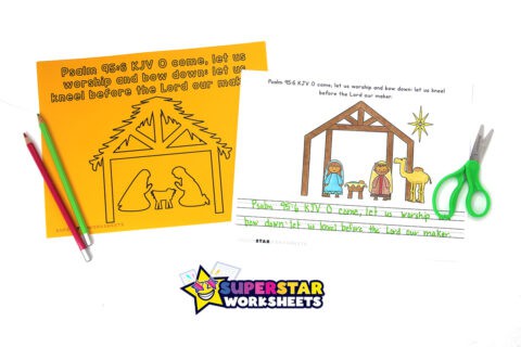 Nativity Template (Free Printables) - Superstar Worksheets