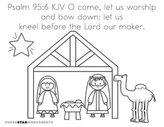 Nativity Template (Free Printables) - Superstar Worksheets