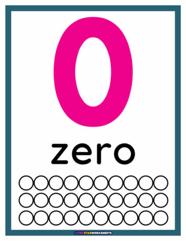 Number Posters - Superstar Worksheets