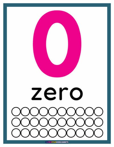 Number Posters - Superstar Worksheets