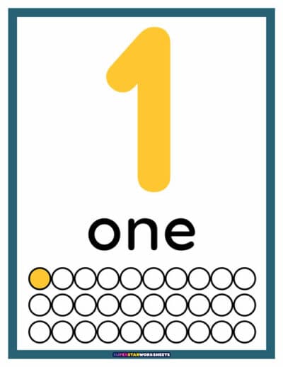 Number Posters - Superstar Worksheets