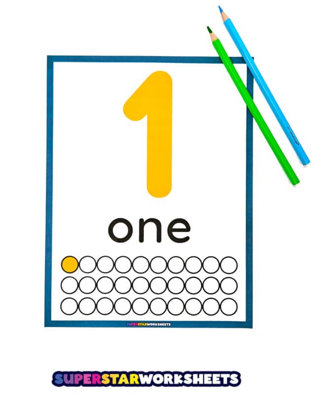 Number Posters - Superstar Worksheets