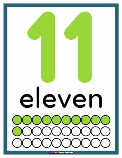 Number Posters - Superstar Worksheets