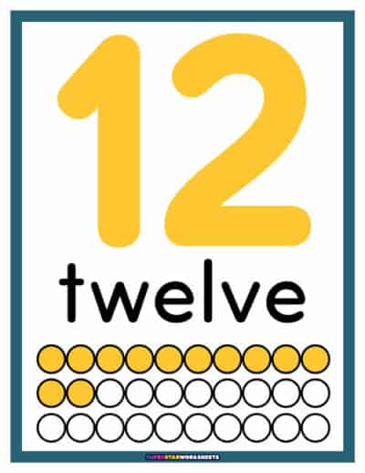 Number Posters - Superstar Worksheets