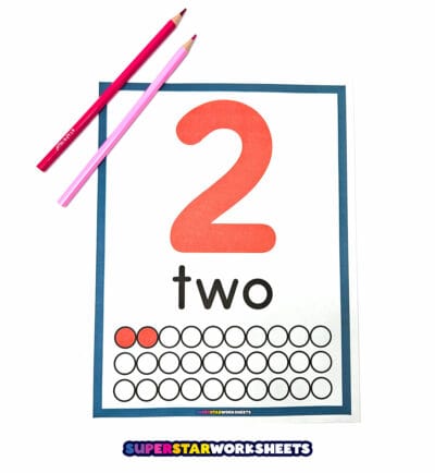 Number Posters - Superstar Worksheets