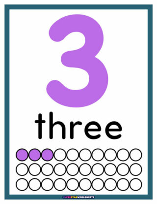 Number Posters - Superstar Worksheets
