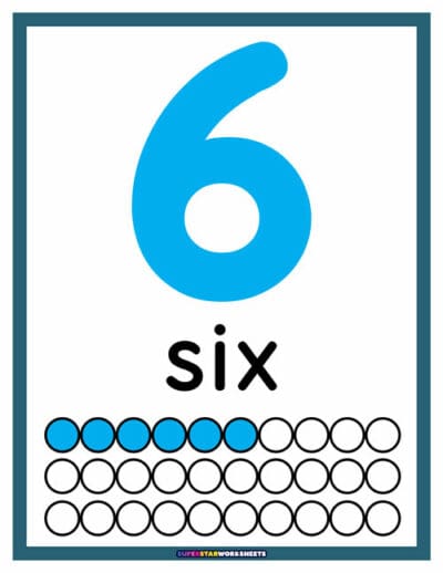 Number Posters - Superstar Worksheets