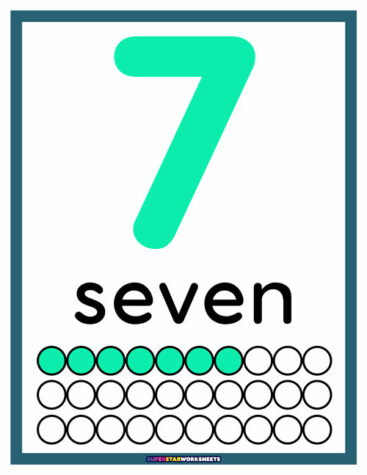 Number Posters - Superstar Worksheets