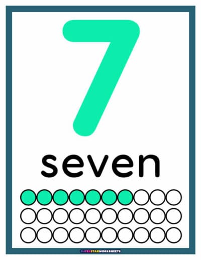 Number Posters - Superstar Worksheets