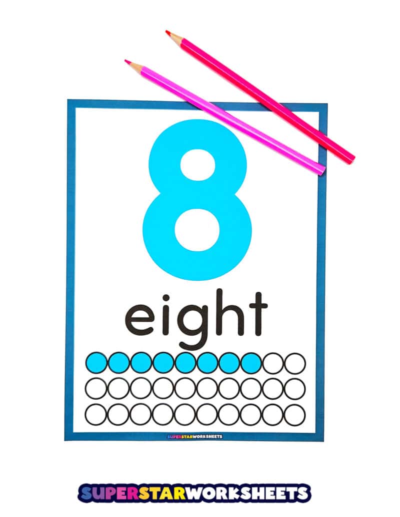 Number Posters - Superstar Worksheets