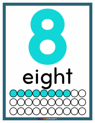 Number 8 Worksheets - Superstar Worksheets