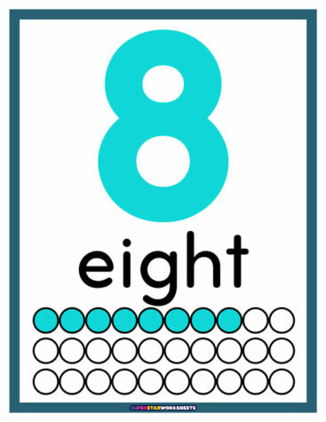 Number 8 Worksheets - Superstar Worksheets