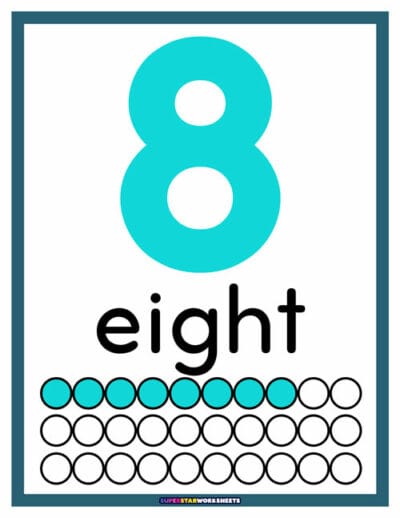 Number Posters - Superstar Worksheets