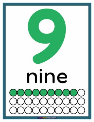 Number Posters - Superstar Worksheets