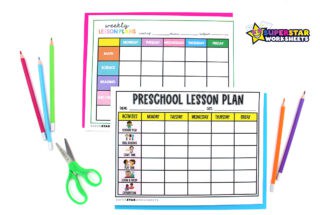 Lesson Plan Template (Free Printables) - Superstar Worksheets