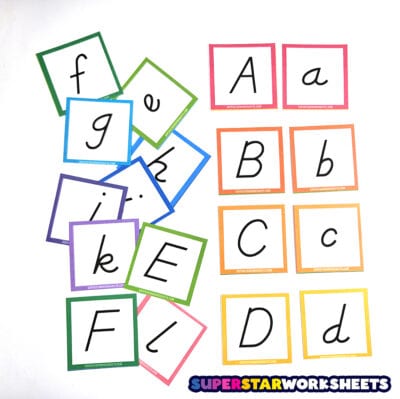 Alphabet Flashcards - Superstar Worksheets