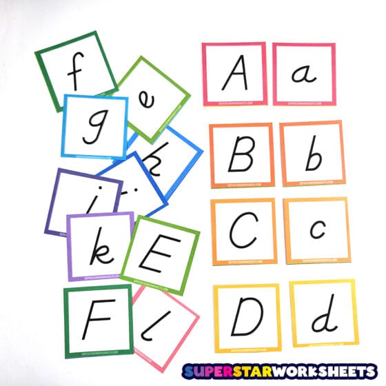 Alphabet Flashcards - Superstar Worksheets