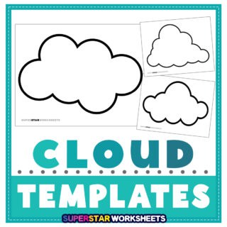 Cloud Template (Free Printables) - Superstar Worksheets