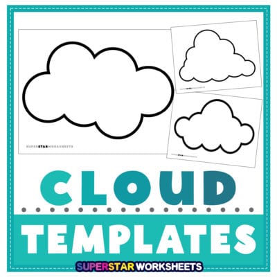Cloud Template (Free Printables) - Superstar Worksheets