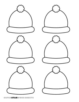 Winter Hat Template (Free Printables) - Superstar Worksheets