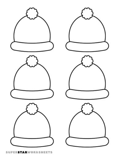 Winter Hat Template (Free Printables) - Superstar Worksheets