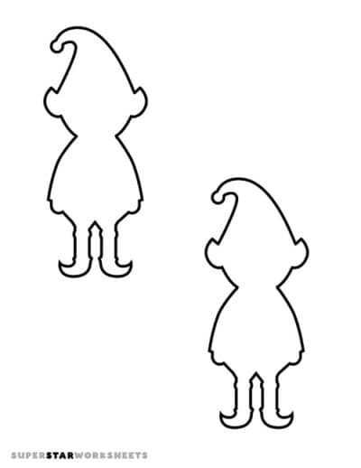 Elf Template - Superstar Worksheets