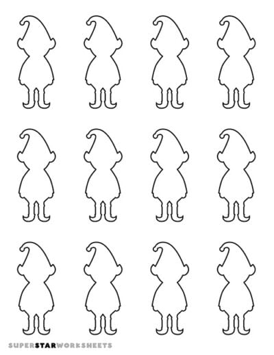 Elf Template - Superstar Worksheets