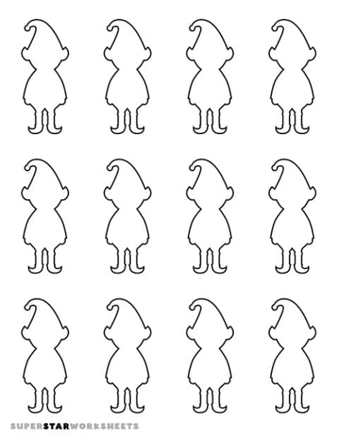 Elf Template - Superstar Worksheets