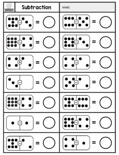 First Grade Subtraction Worksheets - Superstar Worksheets