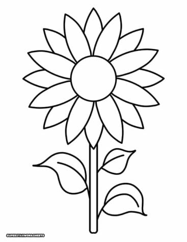 Flower Coloring Pages (Free Printables) - Superstar Worksheets