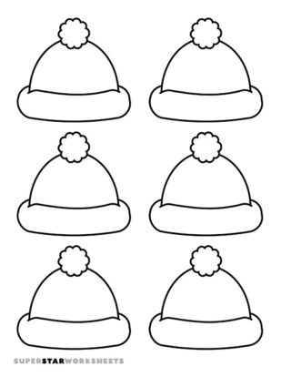 Winter Hat Template (Free Printables) - Superstar Worksheets