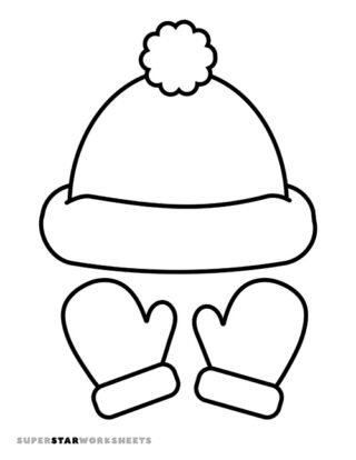 Winter Hat Template (Free Printables) - Superstar Worksheets