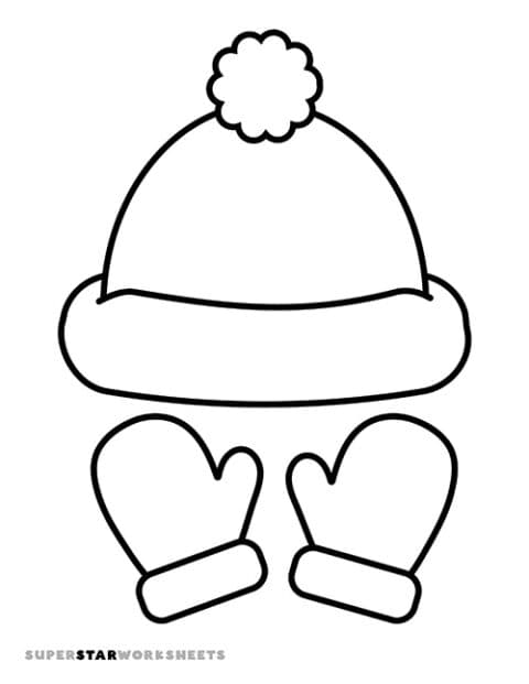 Winter Hat Template (Free Printables) - Superstar Worksheets