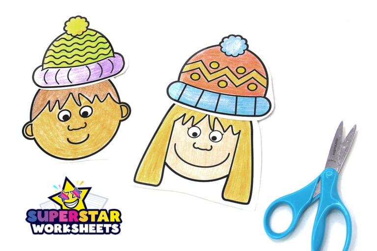 Winter Hat Template (Free Printables) - Superstar Worksheets