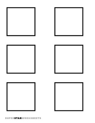 Square Template (Free Printables) - Superstar Worksheets