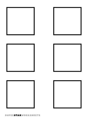 Square Template (Free Printables) - Superstar Worksheets