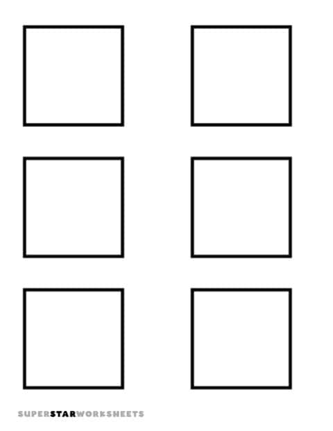 Square Template (Free Printables) - Superstar Worksheets