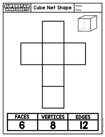 3D Shape Nets - Superstar Worksheets