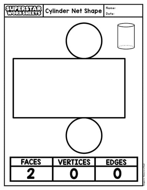 3D Shape Nets - Superstar Worksheets