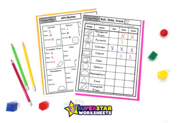 3D Shapes Worksheets - Superstar Worksheets