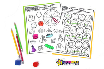 3D Shapes Worksheets - Superstar Worksheets