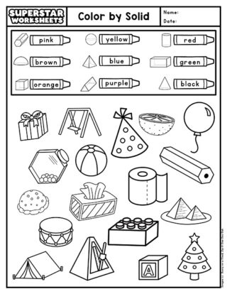 3D Shapes Worksheets - Superstar Worksheets